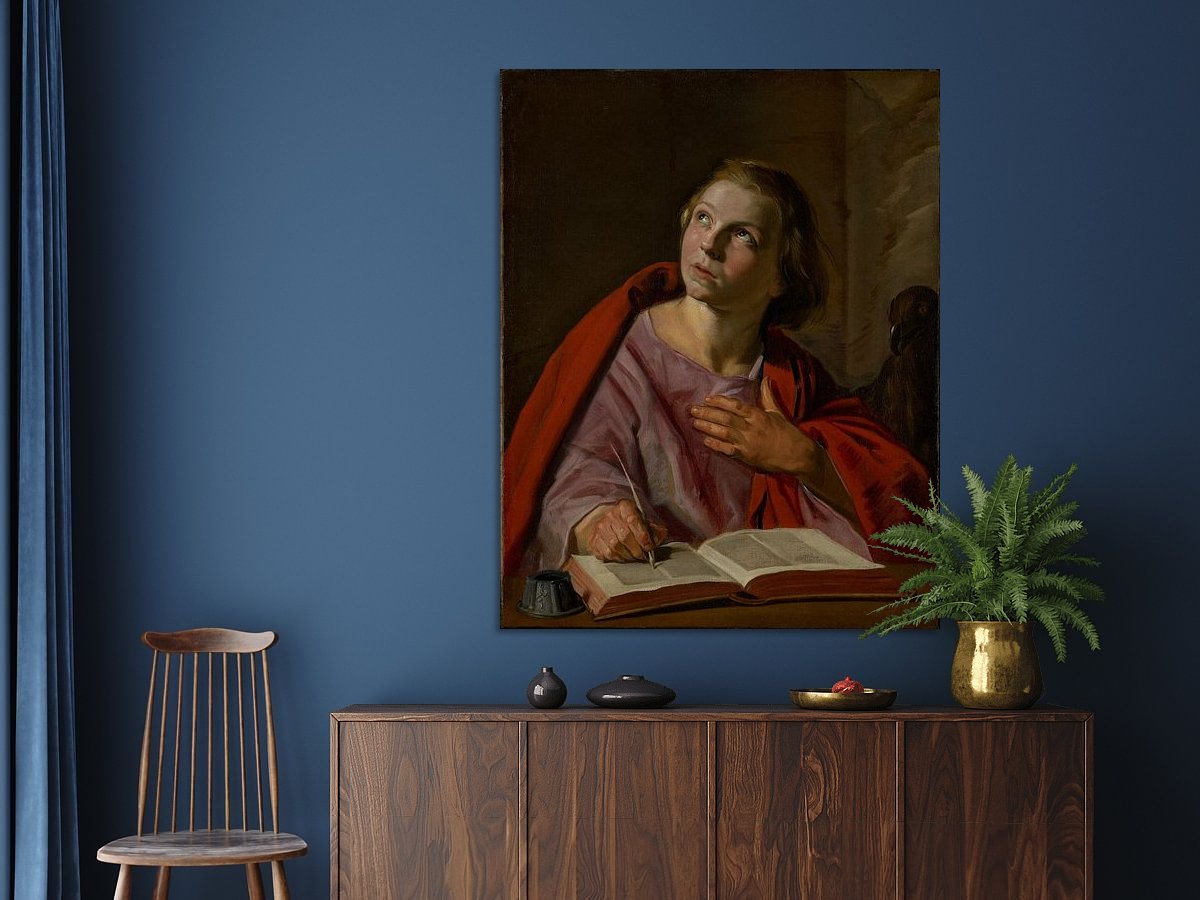 De evangelist Johannes schrijvend van Frans Hals aan je muur? - Muurmeesters