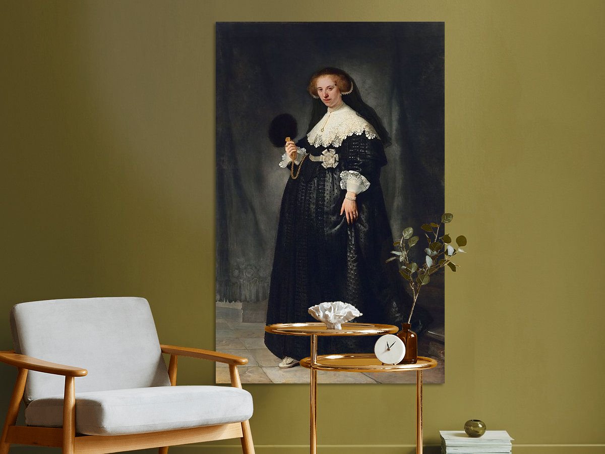 Portret van Oopjen Coppit van Rembrandt van Rijn aan uw muur ...